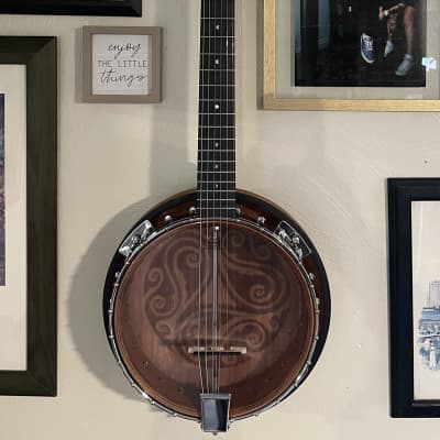 Luna Celtic 6 String Banjo - Tobacco Burst | Reverb