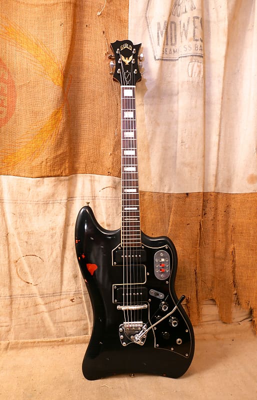 Guild S-200 Thunderbird 1965 - Black - Refin | Reverb
