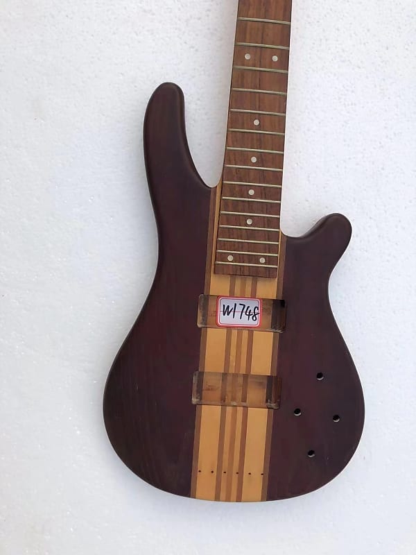 5 String Bass Maple Neck Through Ash Wood Body | Reverb