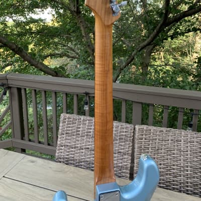 Warmoth Stratocaster 2021 Ice Blue Metallic with Roasted | Reverb