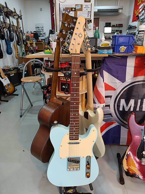 Partscaster gas-shop telecaster blue 2023 - Daphne Blue | Reverb