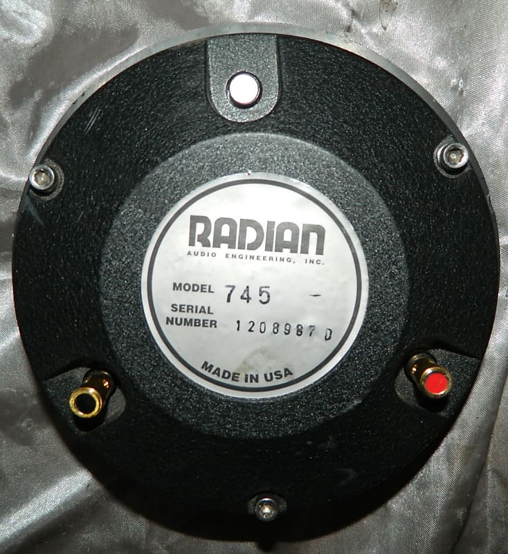 Radian 745 PB8 hf complression driver | Reverb