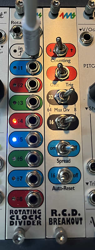 4MS RCD Rotating Clock Divider plus Breakout | Reverb