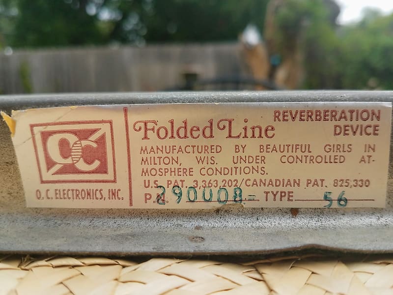 OC Electronics Folded Line Reverberation Unit Type 56 | Reverb