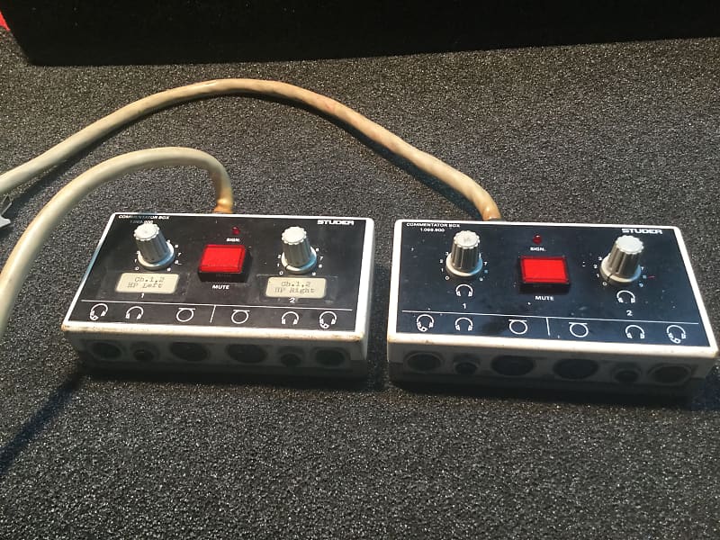 STUDER 089 commentator box pair vintage | Reverb
