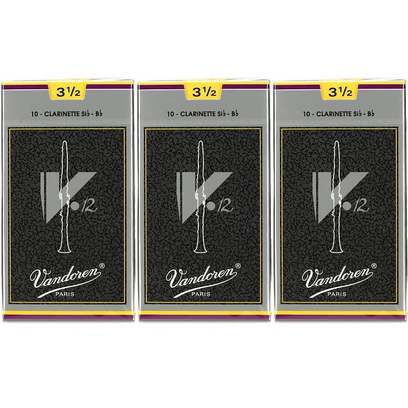 Vandoren V12 Bb Clarinet Reed - 3.5 (30-pack) | Reverb