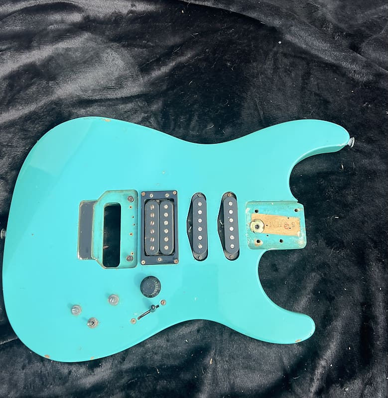 Fender HM Strat Body with pickups etc 1988 - Ice Blue | Reverb