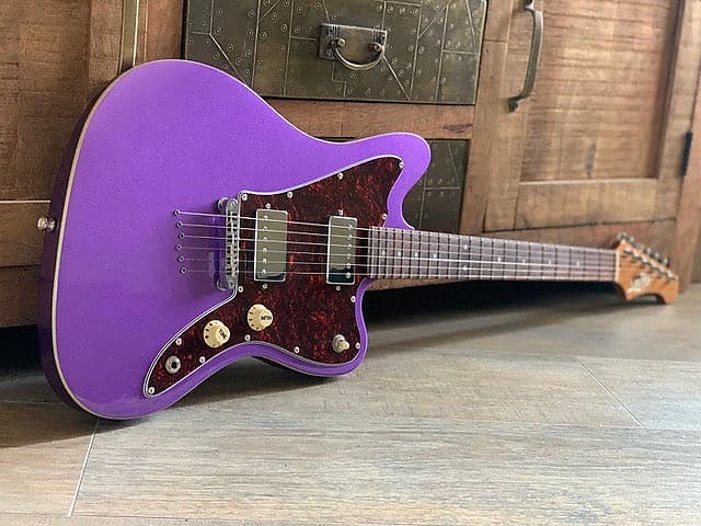 Jet Guitars JJ-350 Offset Electric Guitar in Violet Reign | Reverb UK