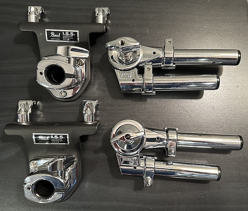 Pearl I.S.S. Tom Mounts and 4"x4" Tom Holders | Reverb