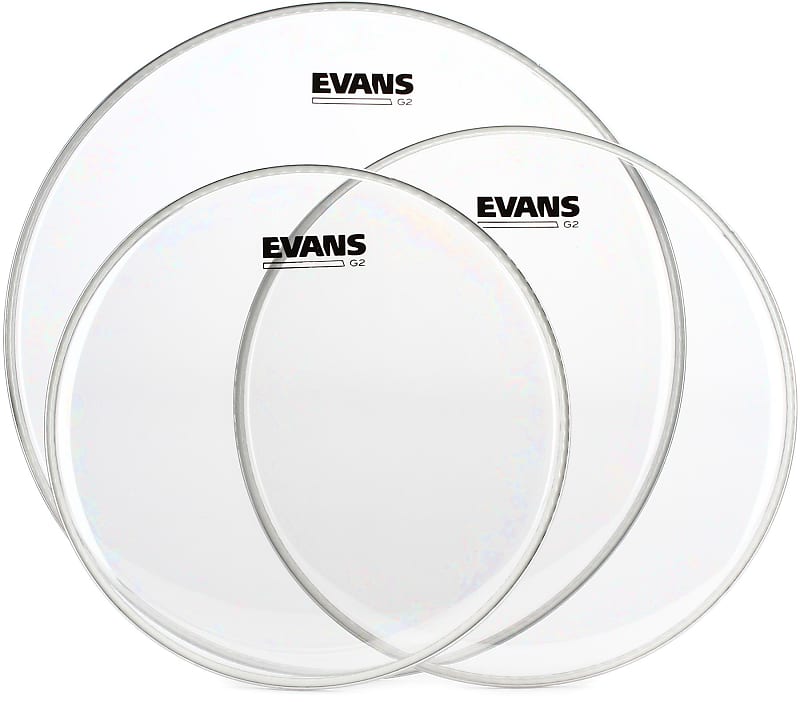 Evans G2 Clear 3-piece Tom Pack - 12/13/16 inch Bundle with | Reverb