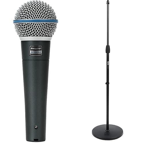 Shure Beta 58A Supercardioid Dynamic Vocal Microphone with | Reverb