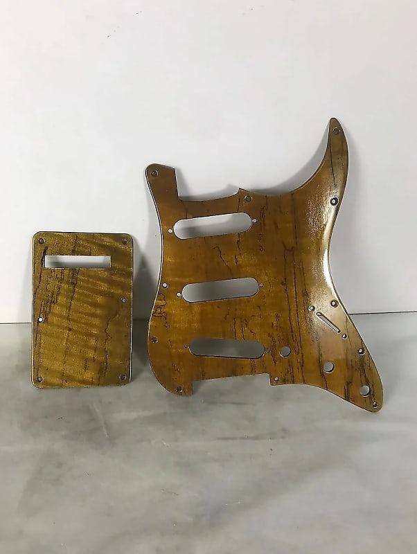 Stratocaster Strat Style Guitar Back Plate with Pickguard in | Reverb