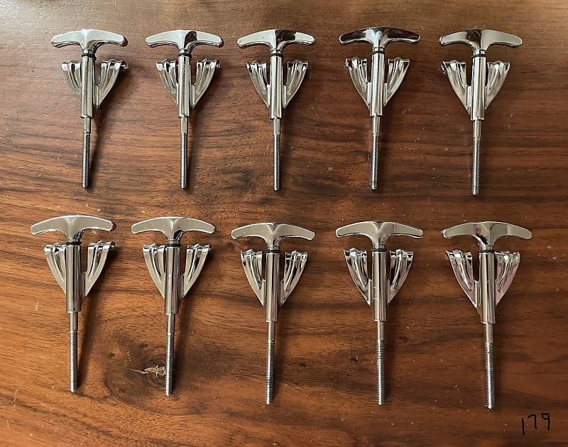 10 Pair Exc Cond Vintage 60s 70s Ludwig Tension Rods T-Rods | Reverb