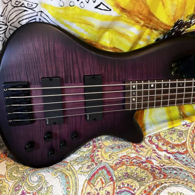 Schecter Studio 5 Purple Electric Bass Guitar | Reverb