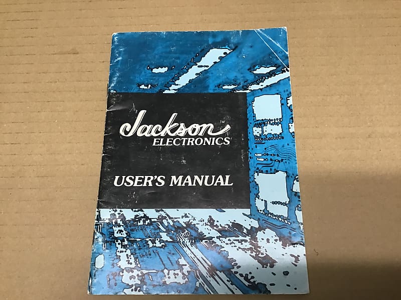 Jackson Electronics User Manual 80s-90s | Reverb