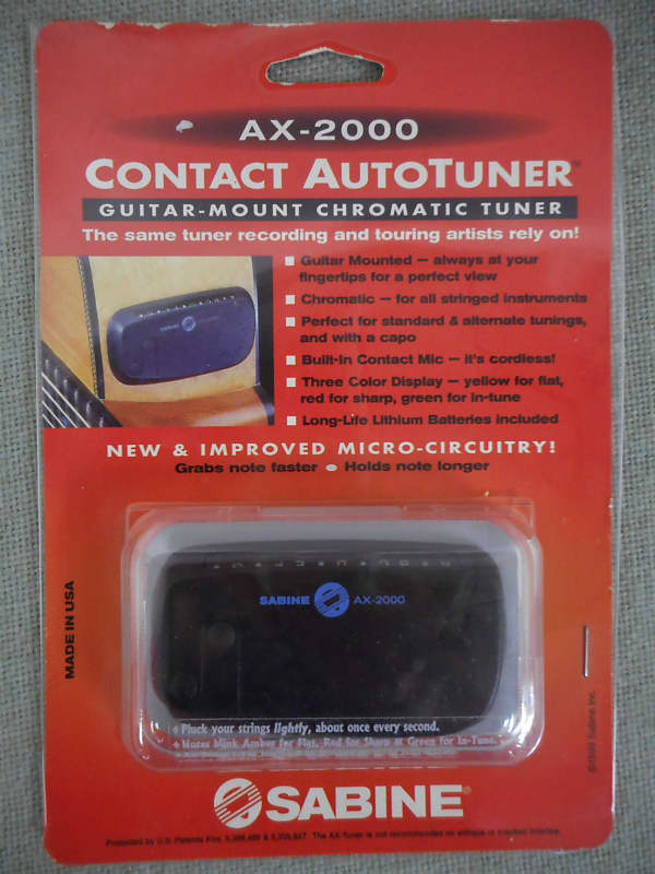 Sabine AX-2000 Contact Tuner mid 2000s - Black | Reverb
