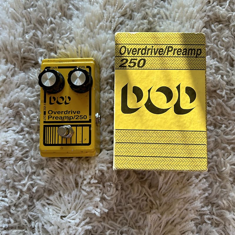1990s DOD 250 Overdrive/Preamp w/ Box Guitar Effects Pedal | Reverb