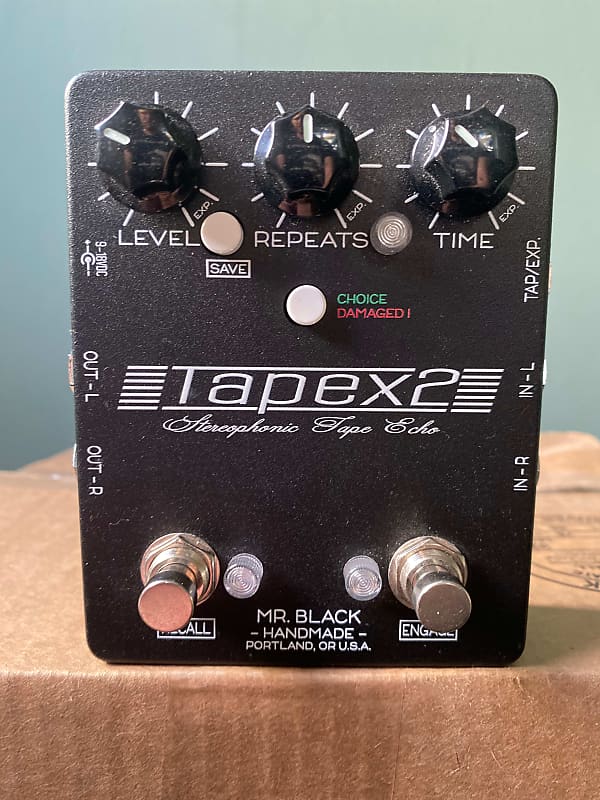 Mr. Black Tapex 2 Stereo Delay w/ Box | Reverb