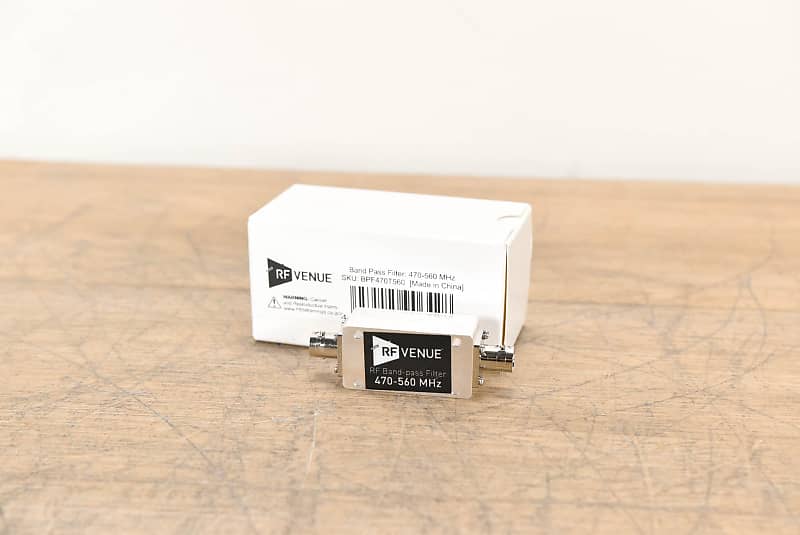RF Venue BPF470T560 RF Band-Pass Filter 470-560 MHz CG00Z64 | Reverb