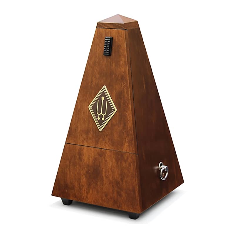 Wittner Maelzel Pyramid Metronome - Matte Walnut Wood Casing | Reverb