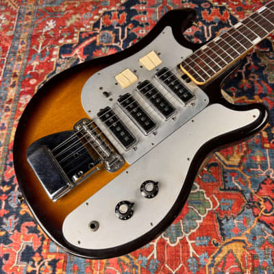 Vintage Sixties Teisco/Zim-Gar SS-4L Electric Guitar with 4 | Reverb