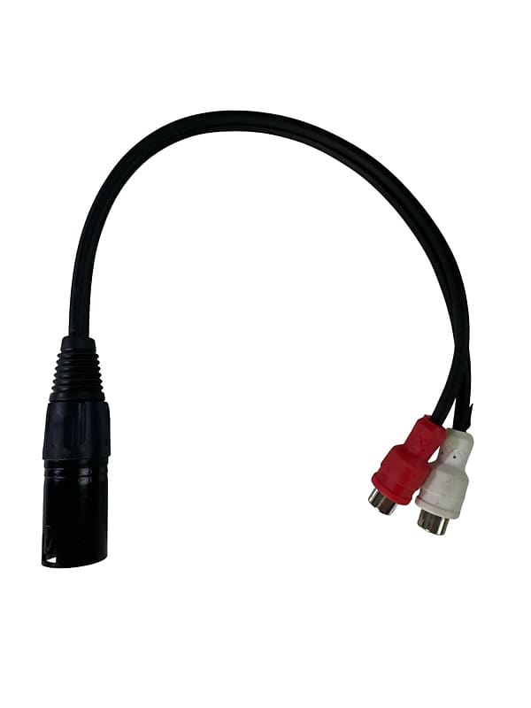 Hosa 10in Male XLR to Dual Female RCA Audio Splitter Cable | Reverb