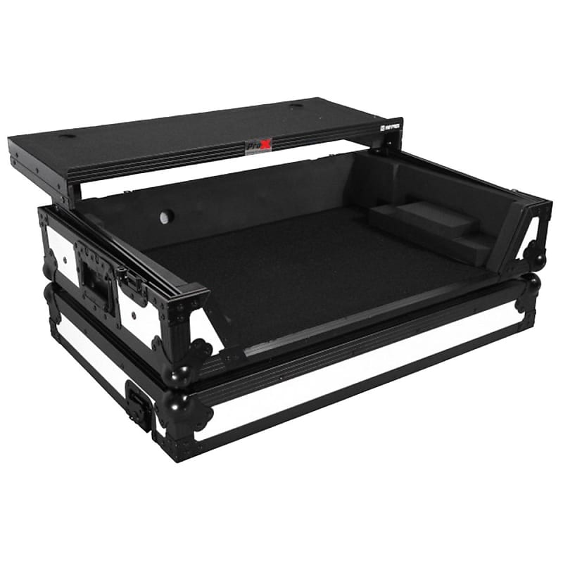 ProX XS-DDJFLX10WLTWH Flight Style Road Case with Shelf to | Reverb
