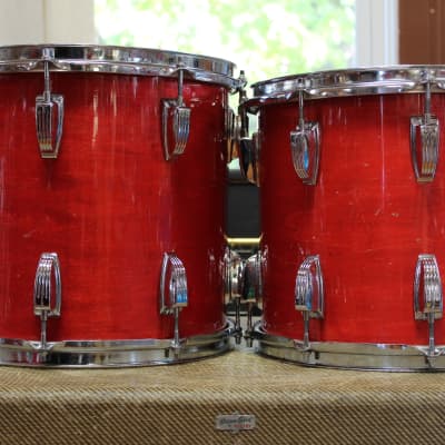 1980s Ludwig Duo-Modular in Flame Shadow 16x22 16x16 12x13 | Reverb