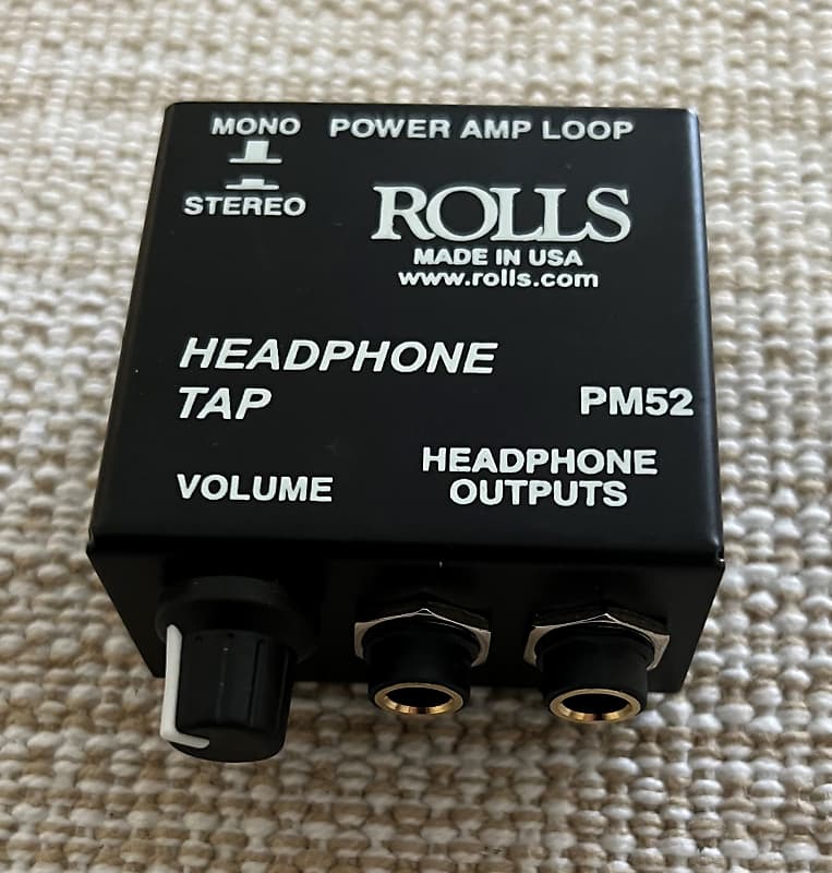 Rolls PM52 Headphone Taps (7 available) Black | Reverb
