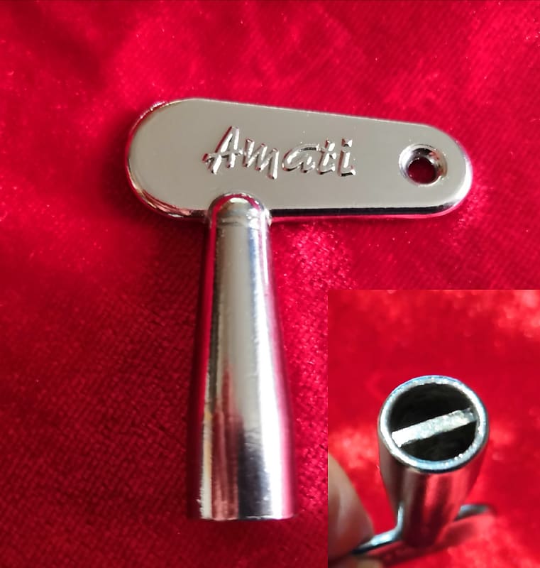 AMATI drum key vintage and very rare slotted version 60´s, | Reverb