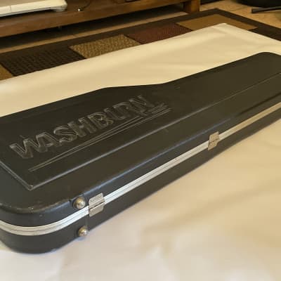 90's Washburn Stratocaster Style Black Chainsaw Guitar Case | Reverb