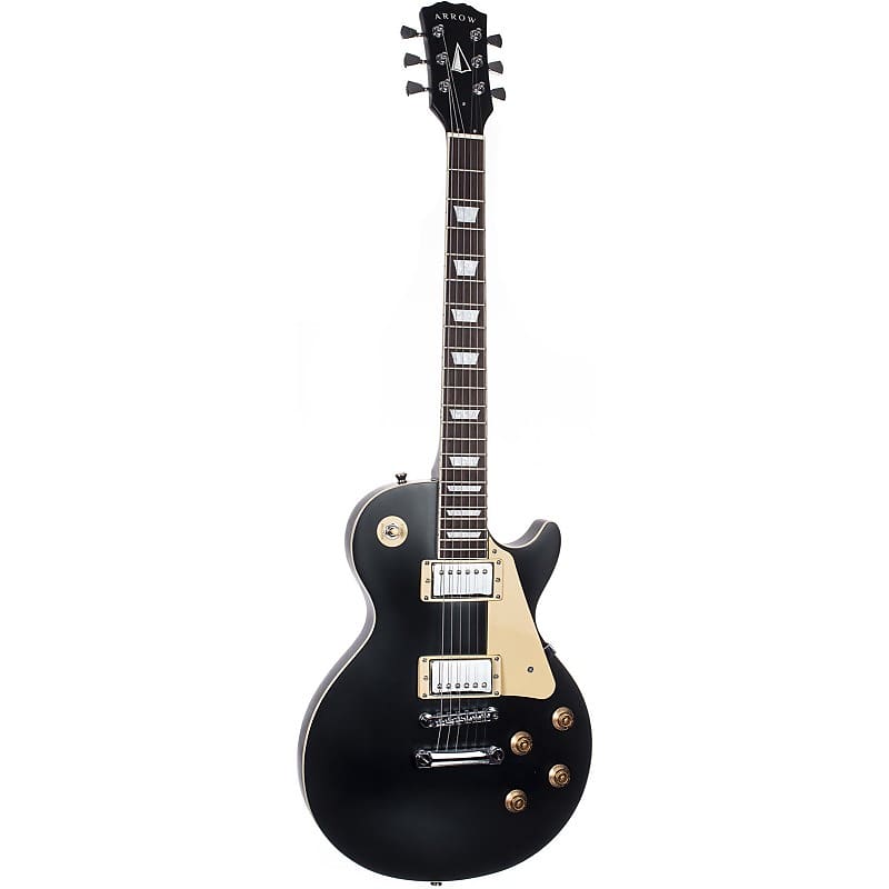 Arrow LP22 Active Night Black Electric Guitar | Reverb