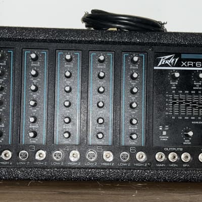 Peavey XR 600C Mixer Amp - 6 Channel Vintage - Black | Reverb