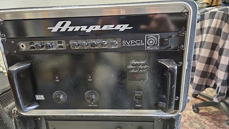 AMPEG SVPCL Bass Pre-Amp w/BGW 750C Professional Amplifier in | Reverb