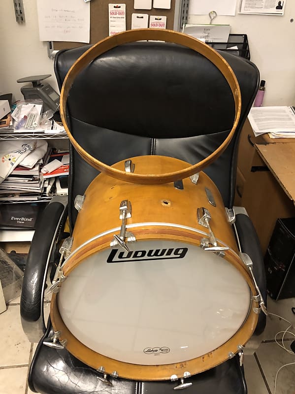Vintage Ludwig 18" Bass Drum 60's (Project Shell) | Reverb