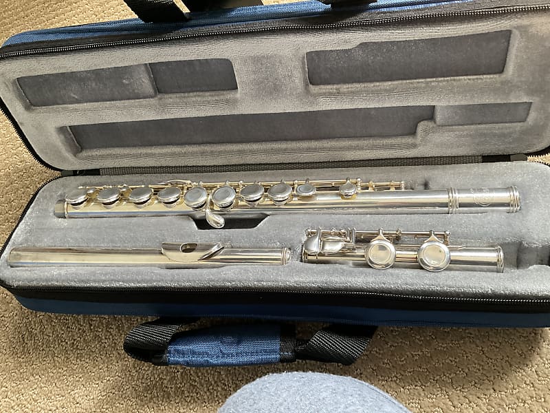 Jupiter JFL 507 Silverplated Flute-All New Pads and Case! | Reverb