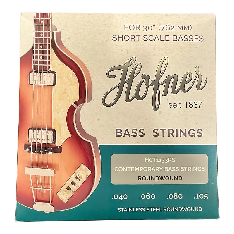 Hofner Contemporary Bass Strings 30” Short Scale Basses | Reverb