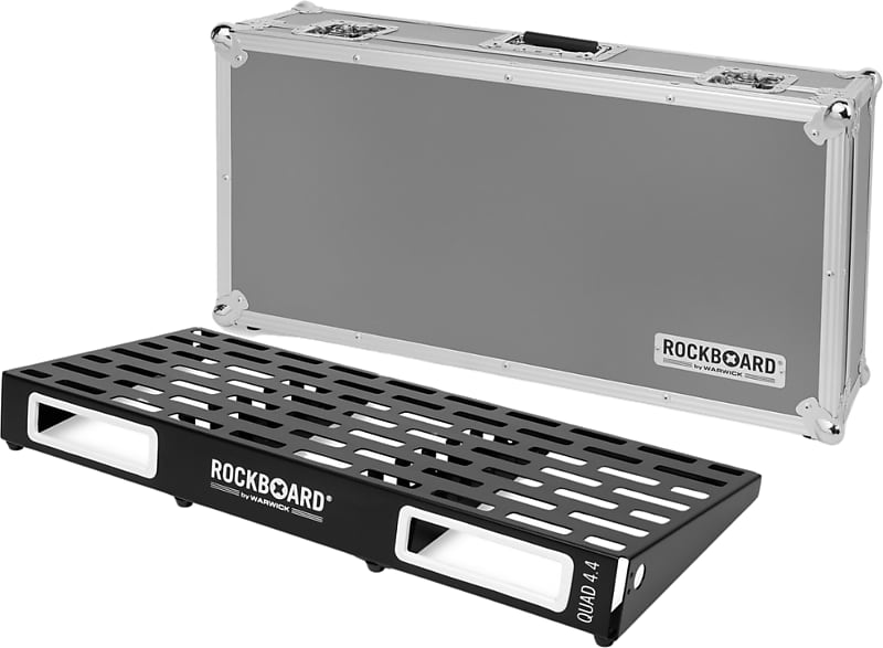 RockBoard QUAD 4.4 Pedalboard, 28.4" x 12.9" w/ Flight Case | Reverb