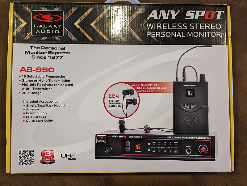 Galaxy Audio Anyspot AS-950N in ear monitor system | Reverb