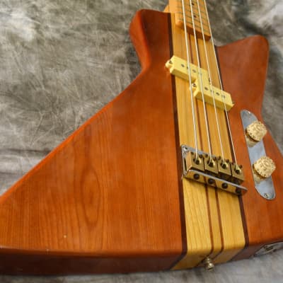 Rare Explorer Style HONDO Deluxe Series 880 Bass - natural | Reverb