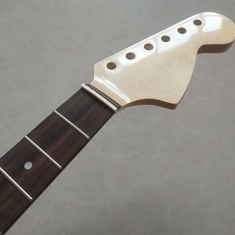 Glossy Finish Maple Wood Stratocaster Strat Style Guitar | Reverb