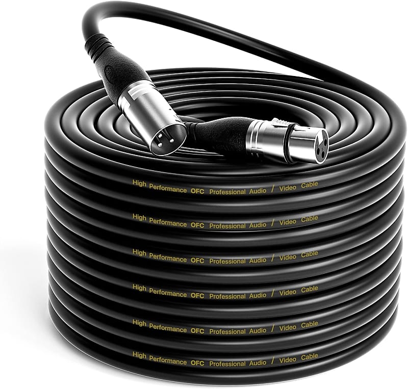100Ft XLR Microphone Cables - Premium Balanced Mic Speaker | Reverb
