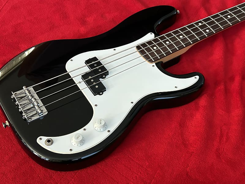 Fender Squire Precision Bass P Bass 1994 - Black | Reverb