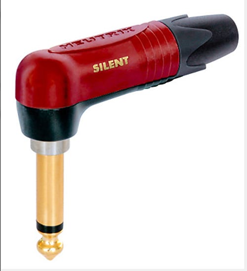 Neutrik NP2RX-AU-SILENT 1/4 TS Right Angle Cable Connector | Reverb
