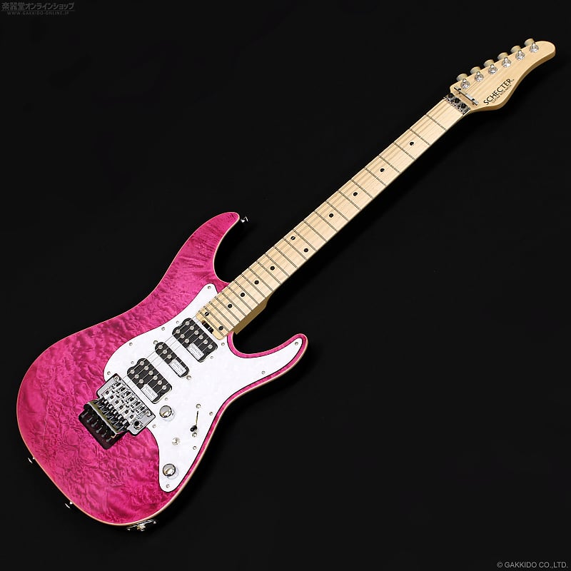Schecter SD-2-24 Flame Maple, See-thru Pink, Made in Japan | Reverb UK