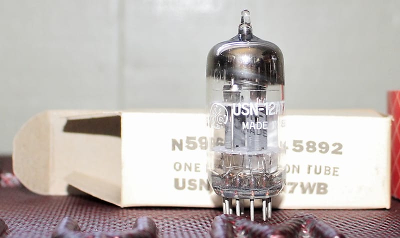 GE USN (JAN) 12AT7 WA 6201 E81CC TIGHT BALANCE GRAY PLATE 3 | Reverb