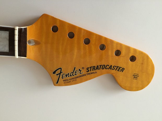 Fender Stratocaster Neck Large Headstock Bound Fretboard | Reverb