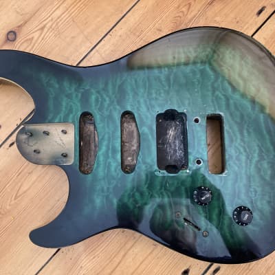 Green Left Hand Mahogany Guitar Body, Neck Rosewood | Reverb UK