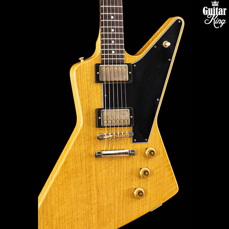 Gibson Custom 1958 Korina Explorer Black Pickguard | Reverb