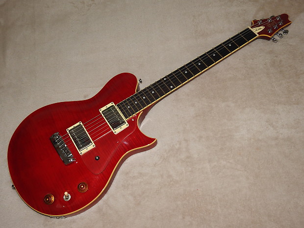 2002 Cort CL-1000 Flame Transparent Red Mahogany Body Set | Reverb